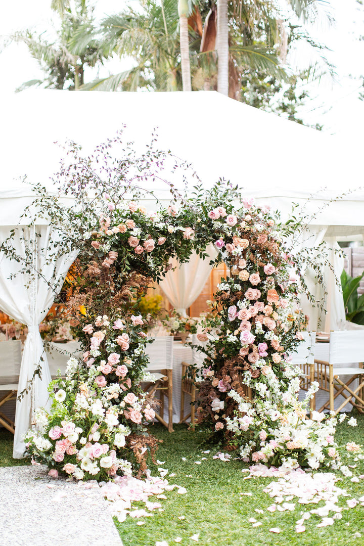 Sustainable Installations: Garden Arch & Aisle Meadows Class – Oh Flora ...